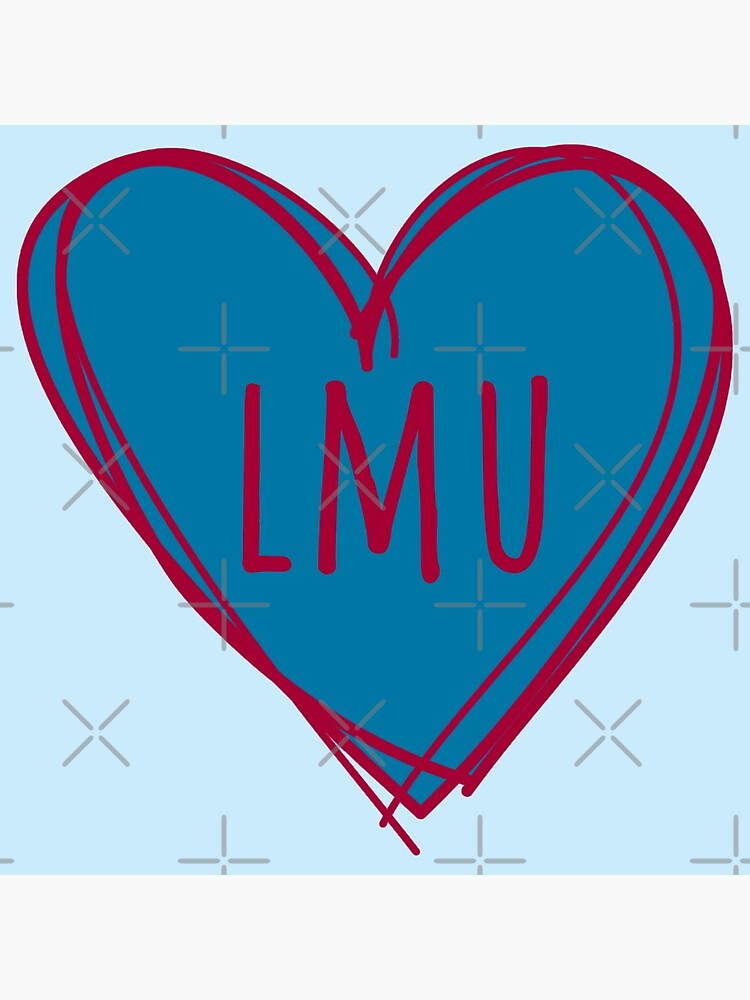 "LMU Heart (New Colors)" Art Print for Sale by amenegrete | Redbubble