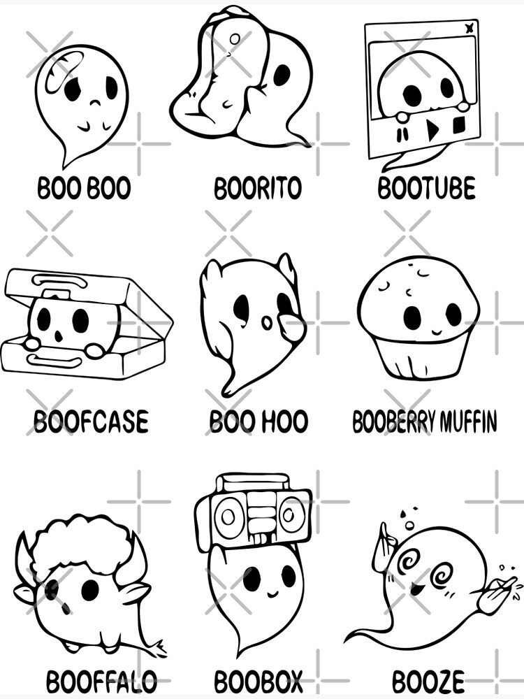 "TYPES OF BOO" Poster by CHVRDesing | Redbubble