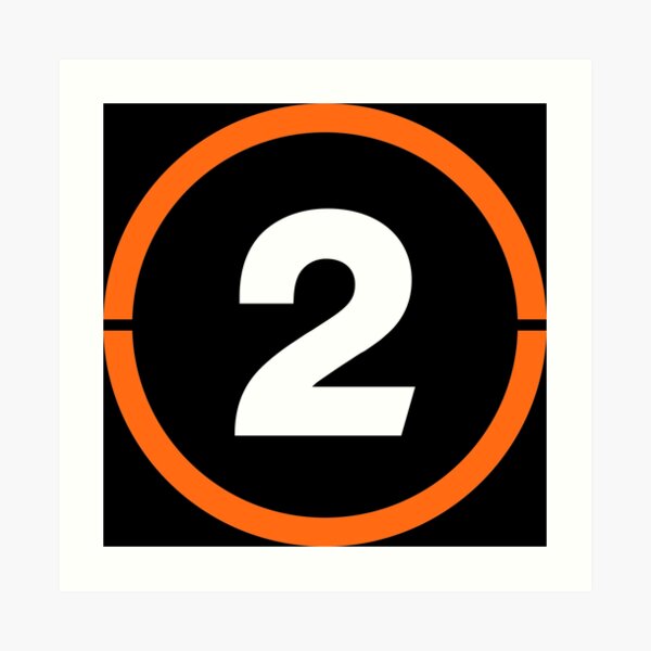 "tom clancy's the division 2 ring logo (orange and white)" Art Print ...