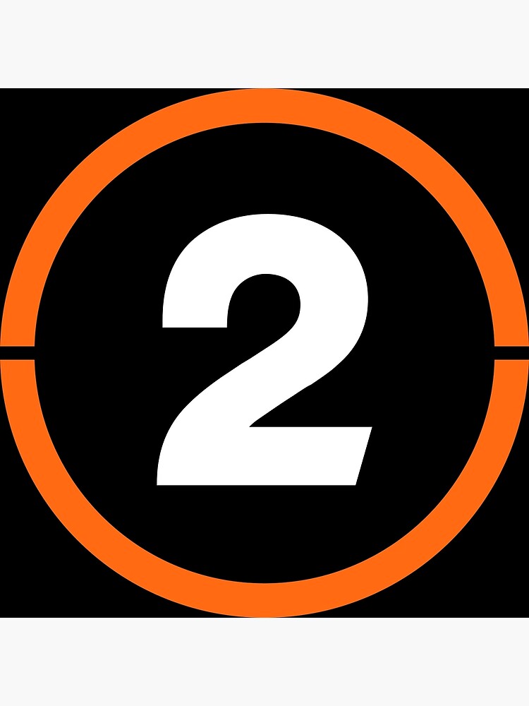 "tom clancy's the division 2 ring logo (orange and white)" Art Print ...