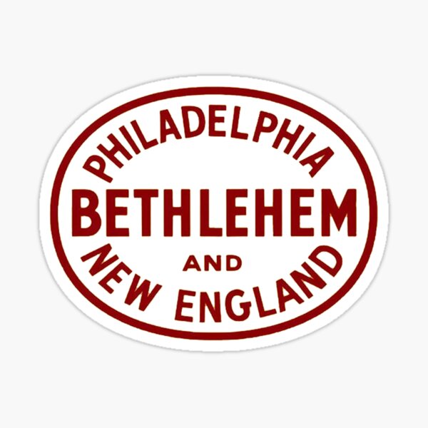 "Vintage Philadelphia Bethlehem and New England Railroad" Sticker for ...