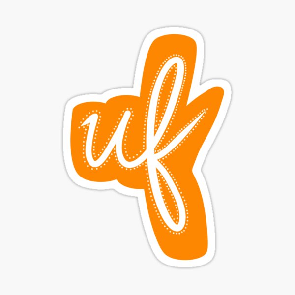 "UF" Sticker for Sale by hroth230 | Redbubble