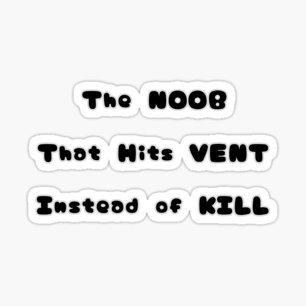 "Among Us Noob" Sticker by CookieKreationz | Redbubble