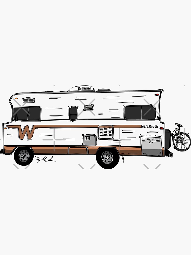 "Winnebago Brave" Sticker for Sale by Statepallets | Redbubble
