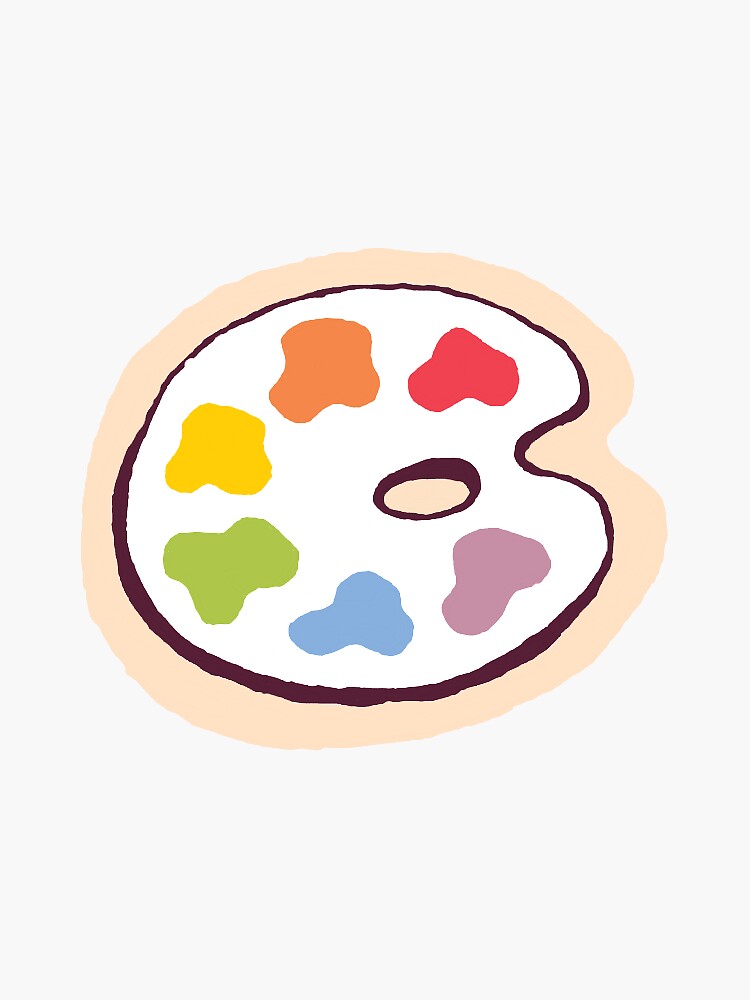 "Art pallet design" Sticker for Sale by Home-Stickers | Redbubble