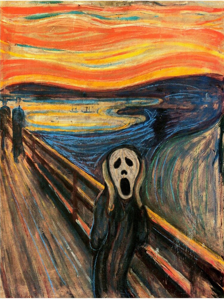 "Double Scream Painting" Sticker for Sale by gaf1852 | Redbubble