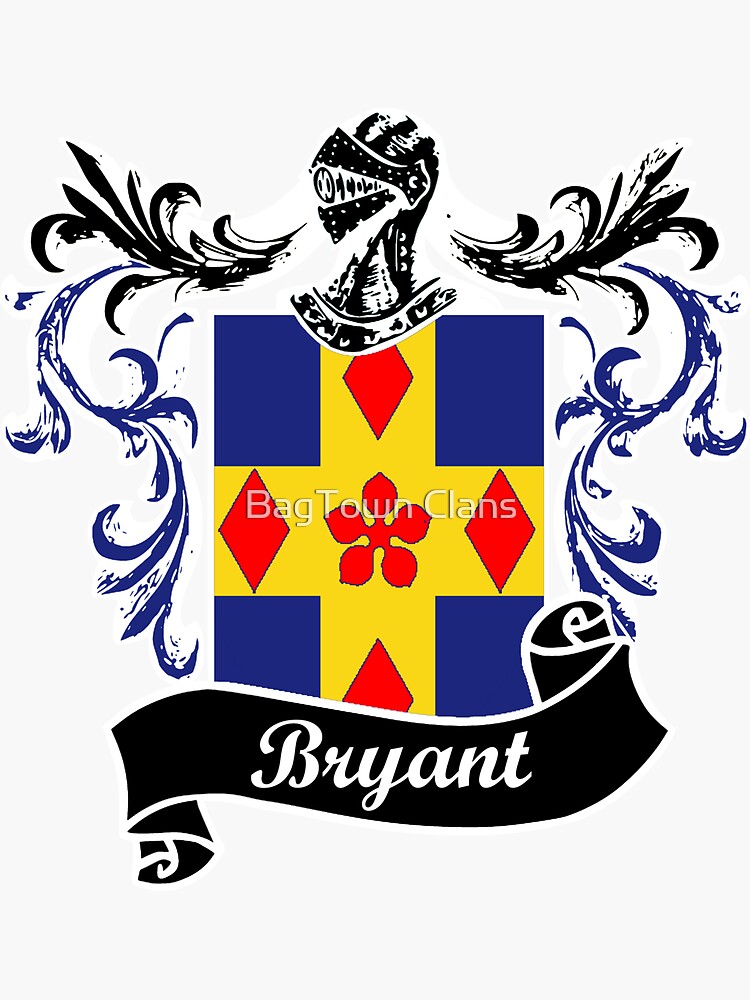 "Bryant Coat of Arms" Sticker for Sale by ljrigby | Redbubble