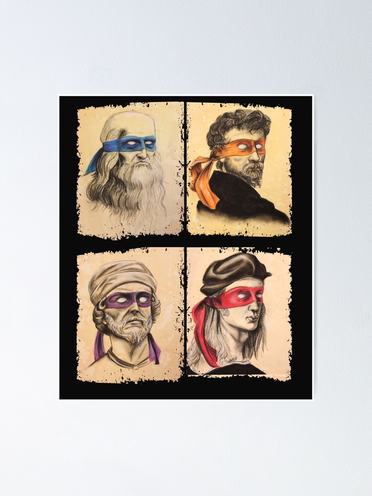 "Funny Italian Artists Turtles Art Lovers Gift Renaissance Ninja ...
