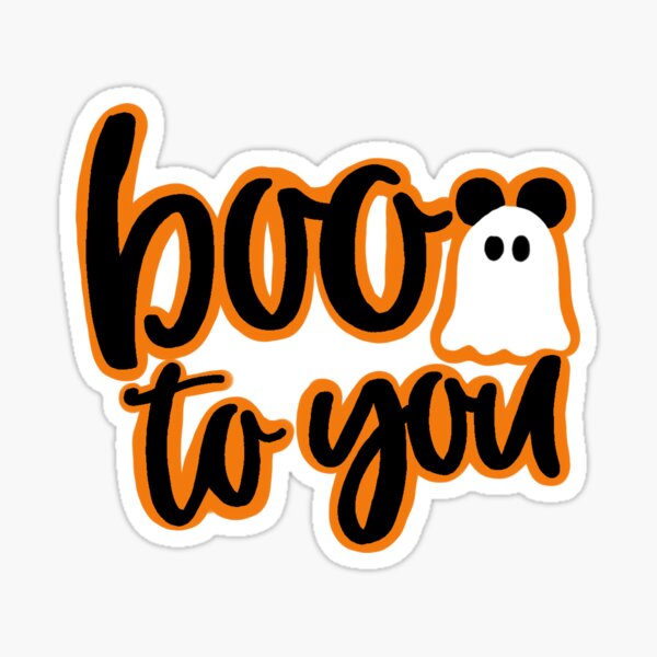 "Boo to Yoo" Sticker for Sale by kapkap95 | Redbubble
