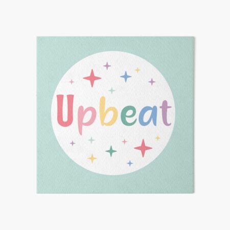 "Upbeat Rainbow Stars Logo" Art Board Print by PuddleofStars | Redbubble