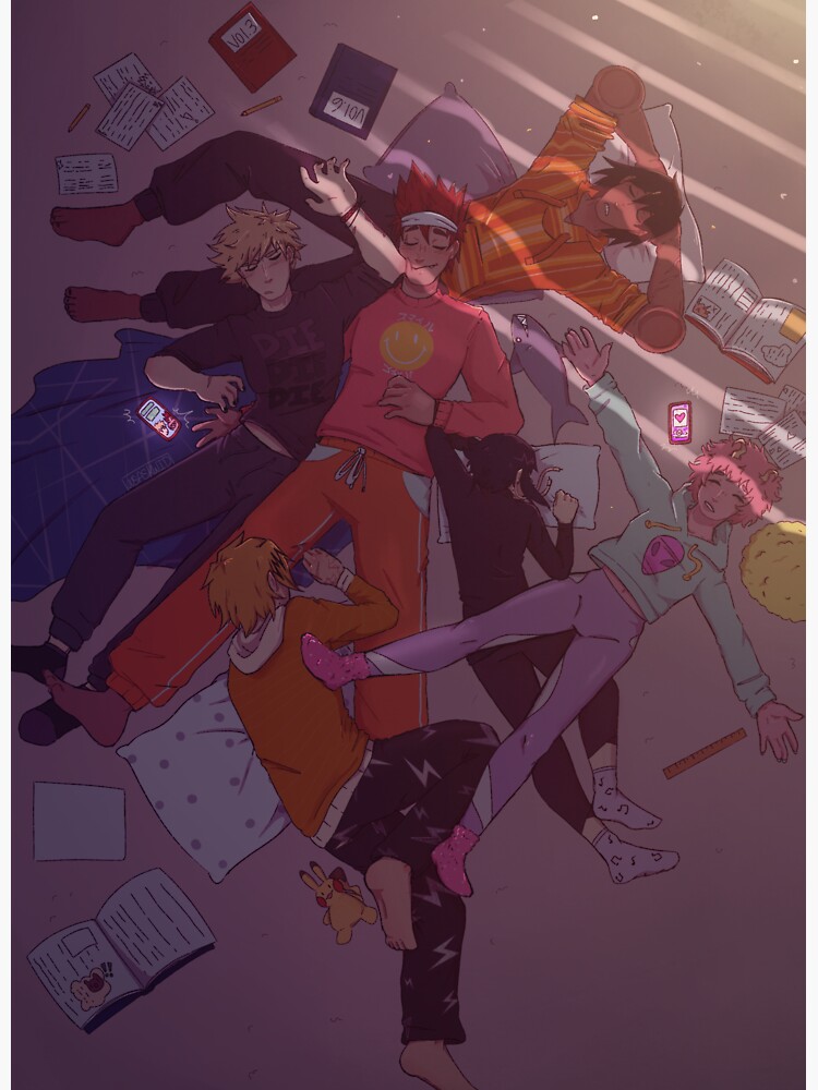 "Bakusquad cuddle puddle " Sticker for Sale by Jusaskwid | Redbubble