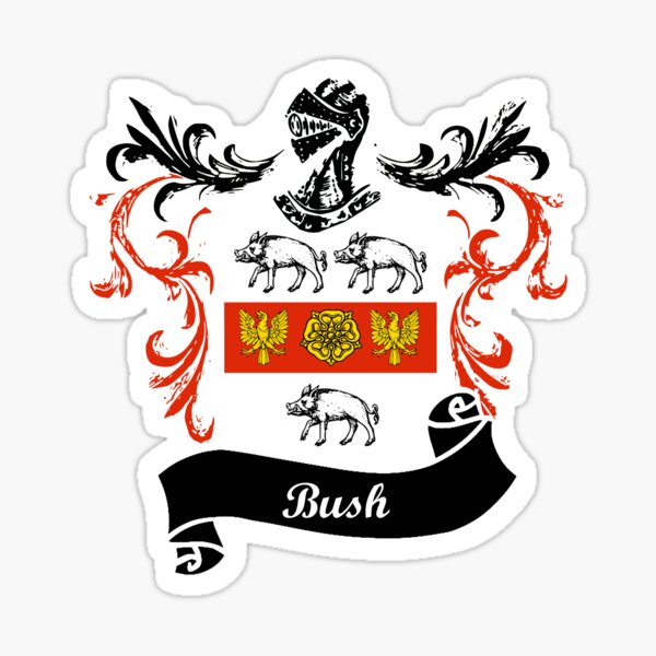 "Bush Coat of Arms" Sticker by ljrigby | Redbubble