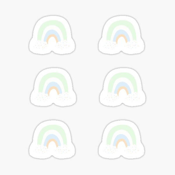 "unlabeled rainbow sticker pack " Sticker by itsrubii | Redbubble