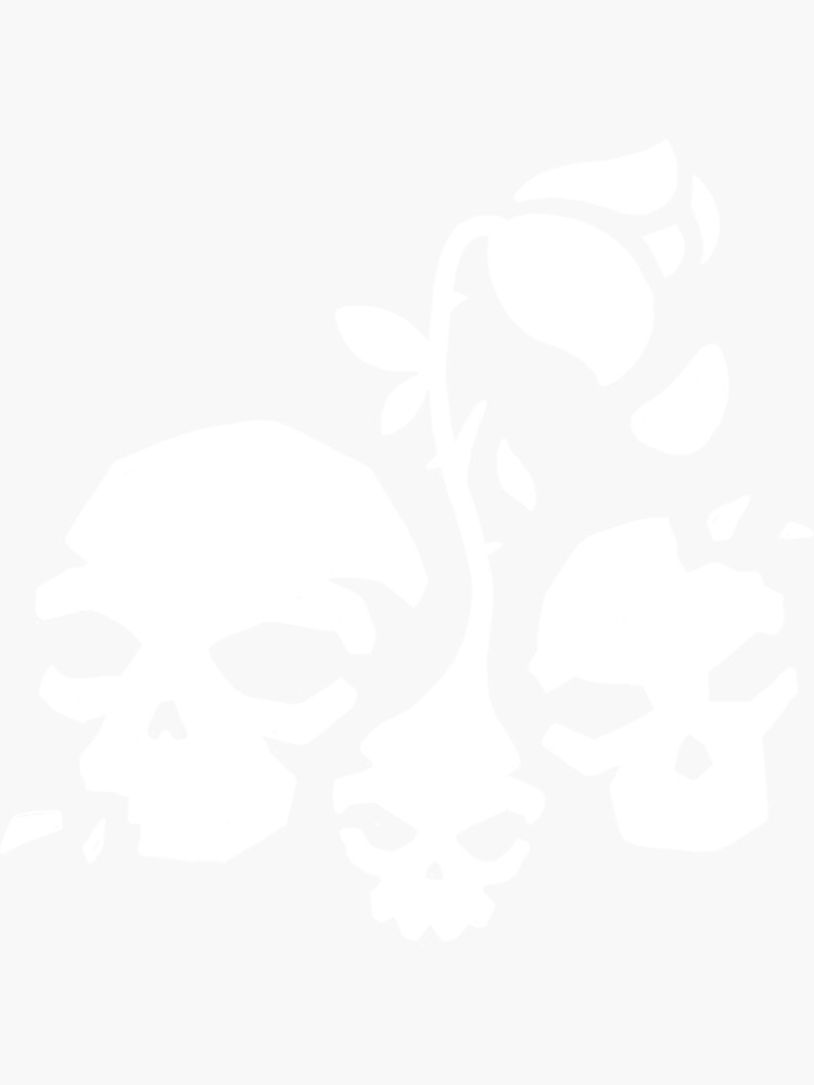 "Dead Rose & Skull" Sticker for Sale by danieldavison | Redbubble