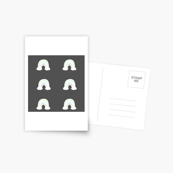 "unlabeled rainbow sticker pack " Postcard for Sale by itsrubii | Redbubble