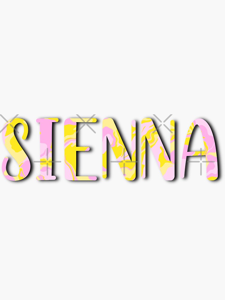 "Sienna" Sticker for Sale by dolphin1128 | Redbubble