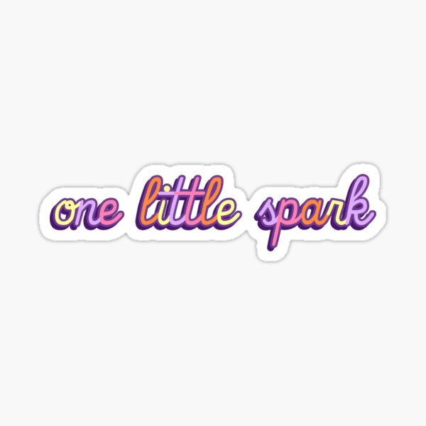 "One Little Spark 4" Sticker for Sale by WavyGrayvy | Redbubble