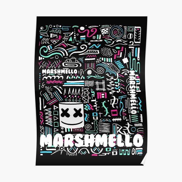 "marshmello" Poster by Veniti | Redbubble