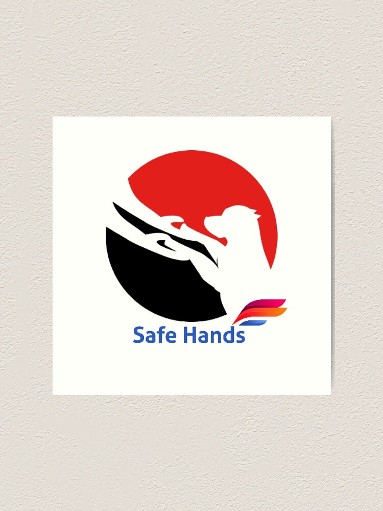 "Safe hands logo" Art Print for Sale by Bhaskar3773 | Redbubble
