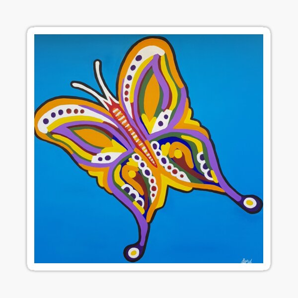 "Flutter" Sticker for Sale by LukeLordArt | Redbubble