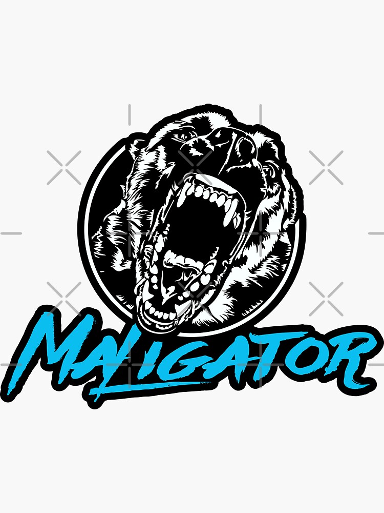 "MALIGATOR - Belgian Malinois" Sticker for Sale by dogarts | Redbubble