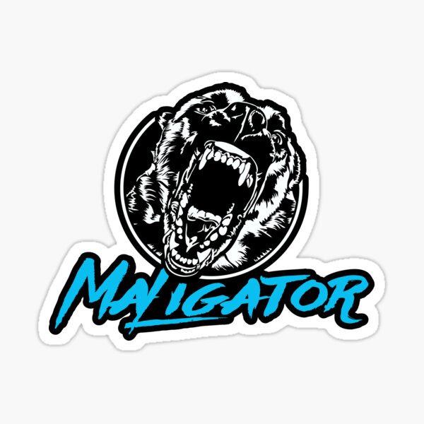 "MALIGATOR - Belgian Malinois" Sticker for Sale by dogarts | Redbubble