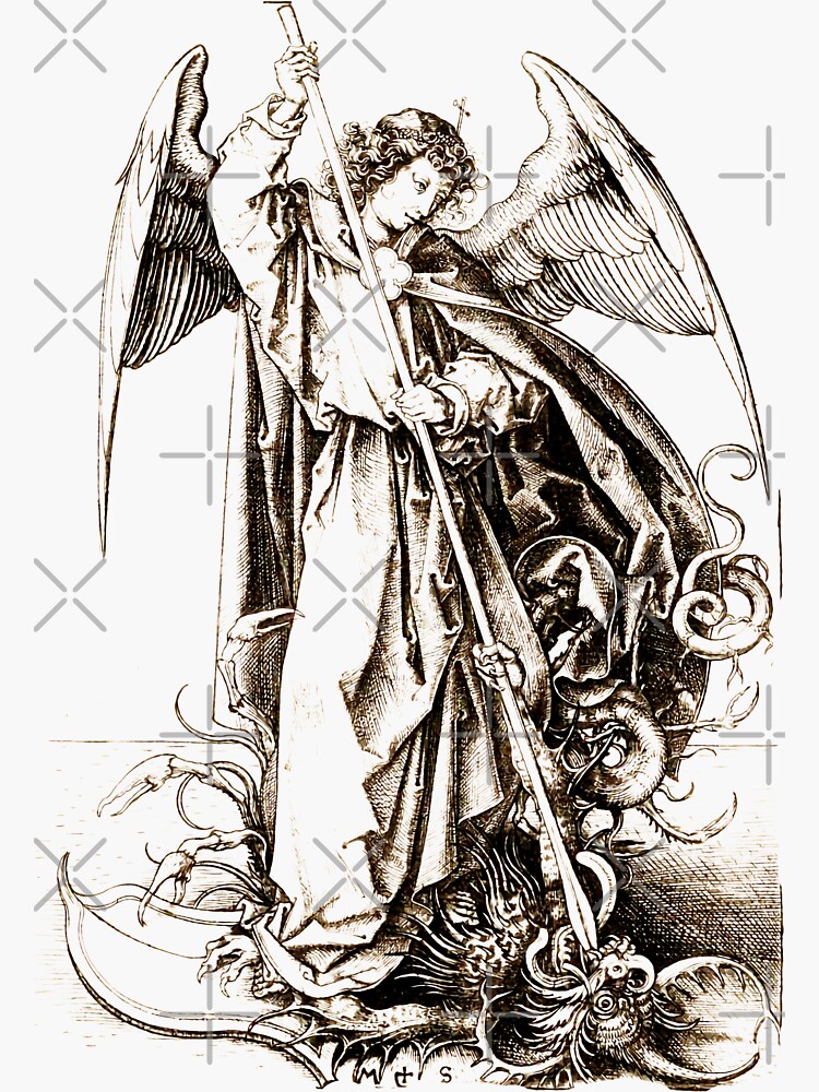 "Archangel Michael" Sticker for Sale by neteor | Redbubble