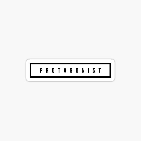"Minimalist Protagonist Design" Sticker for Sale by Nxt-Lvl-Awesome ...
