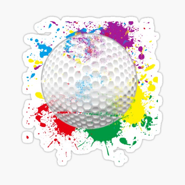 "Splash Golf Ball" Sticker for Sale by alwe-designs | Redbubble
