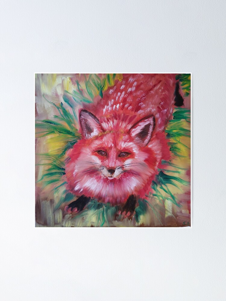 "Red fox superhero" Poster by 12345casha | Redbubble