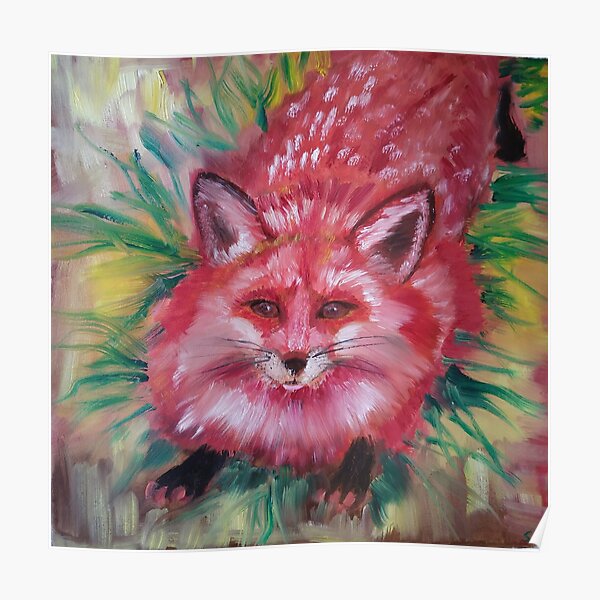 "Red fox superhero" Poster by 12345casha | Redbubble