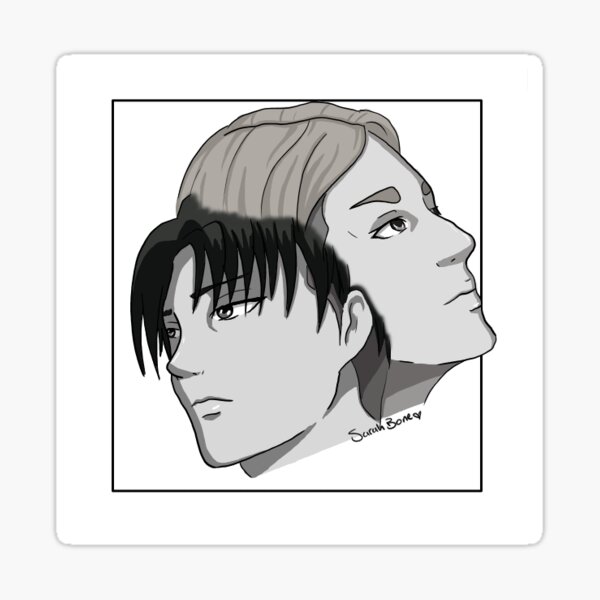 Sticker « levi et erwin », par sj-bone | Redbubble