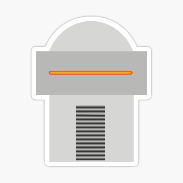 "Droid Head 03" Sticker for Sale by TheDrawingDroid | Redbubble