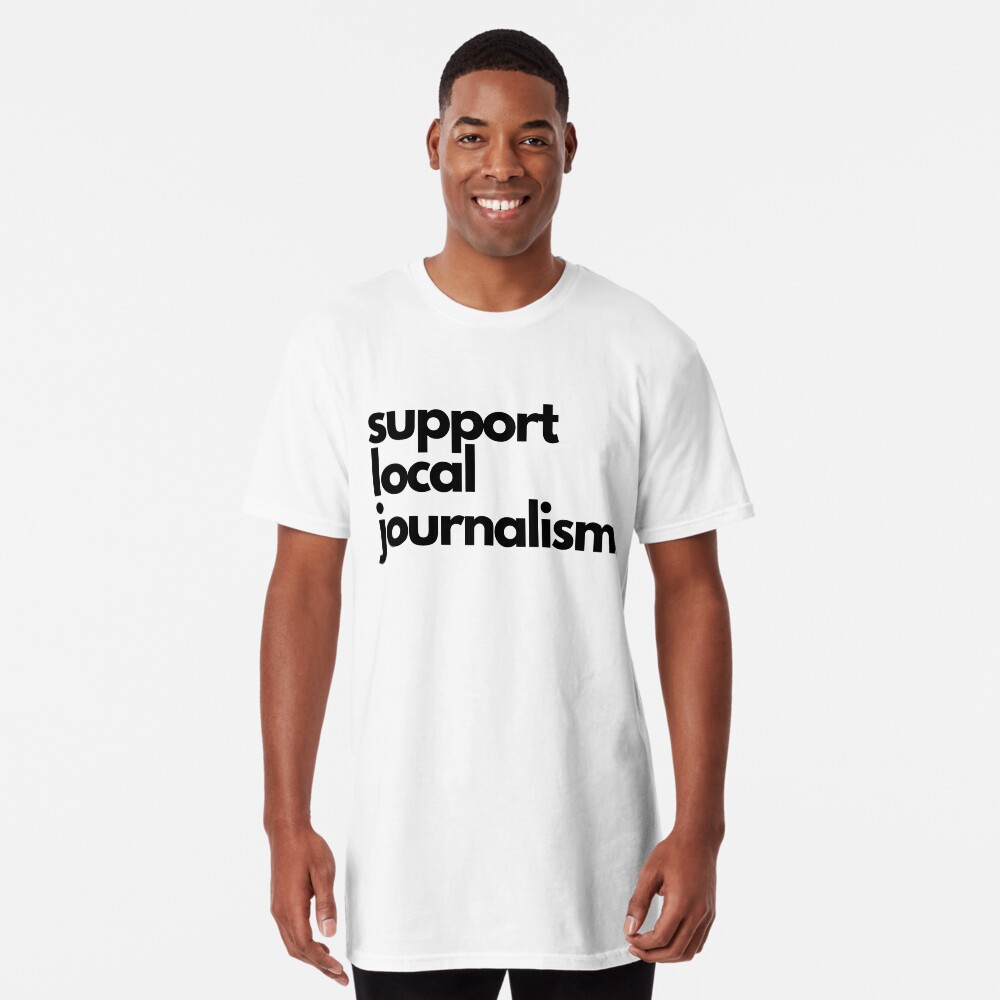 "Support Local Journalism" Sticker for Sale by thejournalist | Redbubble