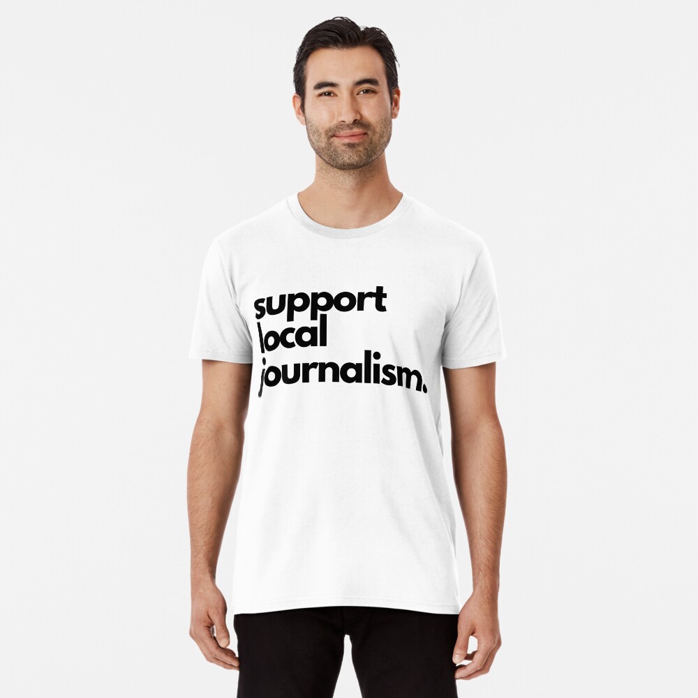 "Support Local Journalism" Sticker for Sale by thejournalist | Redbubble