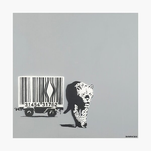 "BANKSY Barcode Cage Tiger Escape" Photographic Print by WE-ARE-BANKSY ...