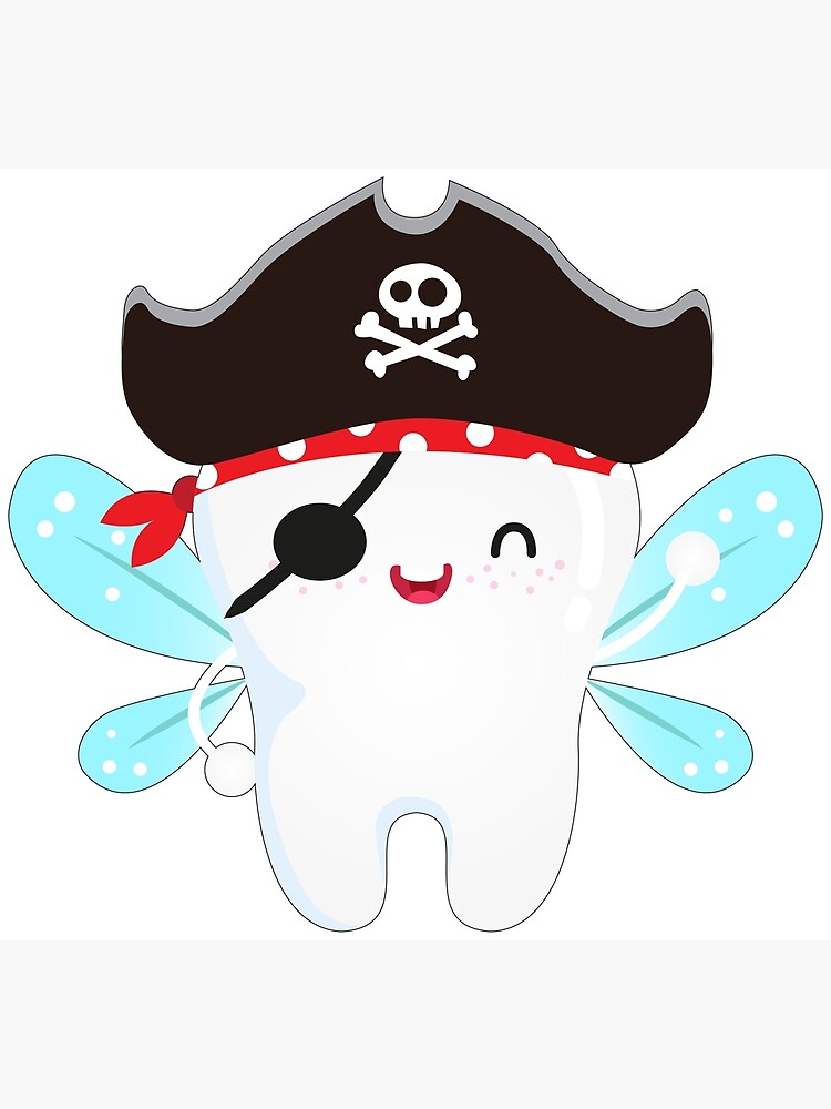 "Pirate Tooth Fairy" Poster for Sale by riczdodo | Redbubble