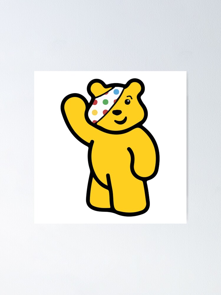 "Pudsey Bear" Poster for Sale by GoldenDov | Redbubble