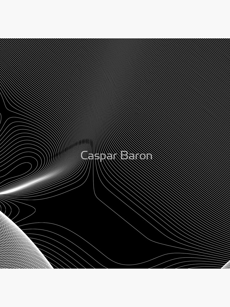 Poster « Dessin au trait blanc artistique », par casparbaron | Redbubble