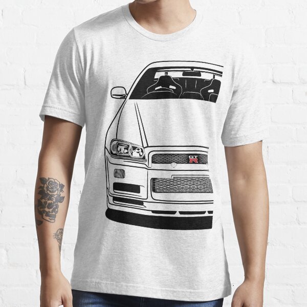 "Nissan Skyline GTR R34 Shirts Best Design" T-shirt for Sale by ...