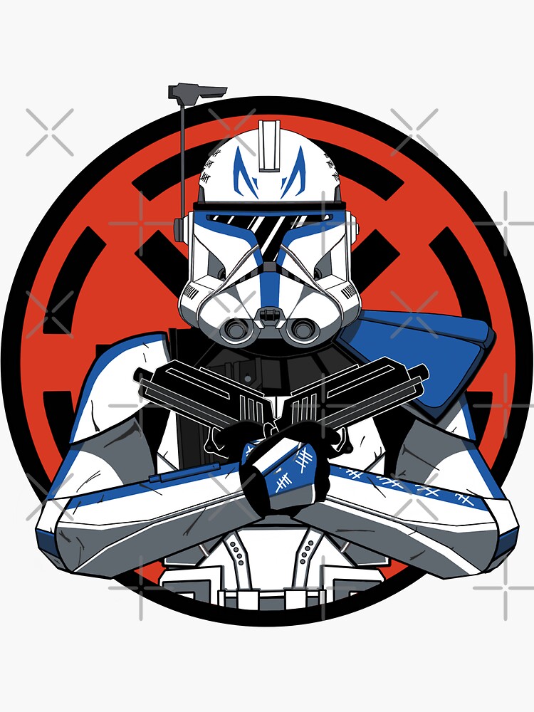"Commander Rex" Sticker for Sale by MyDarkerAngel | Redbubble