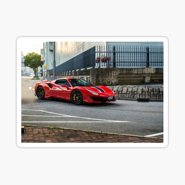 "Ferrari 488 Pista Spider" Sticker by ricoliu | Redbubble