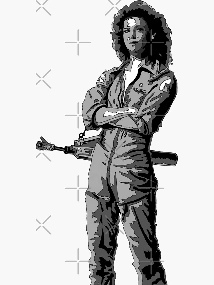 "Ellen Ripley" Sticker for Sale by LoloMazuelos | Redbubble
