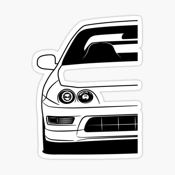 "Integra DC2 Best Shirt Design" Sticker for Sale by CarWorld | Redbubble