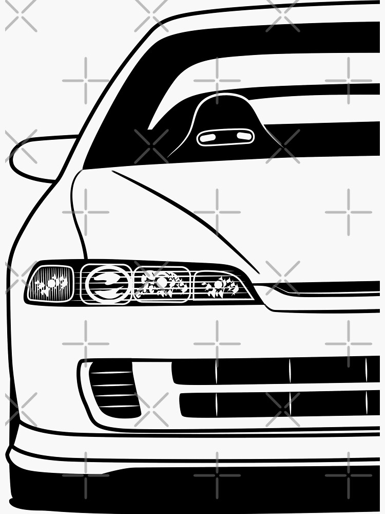 "Integra DC2 TypeR Best Shirt Design" Sticker for Sale by CarWorld ...