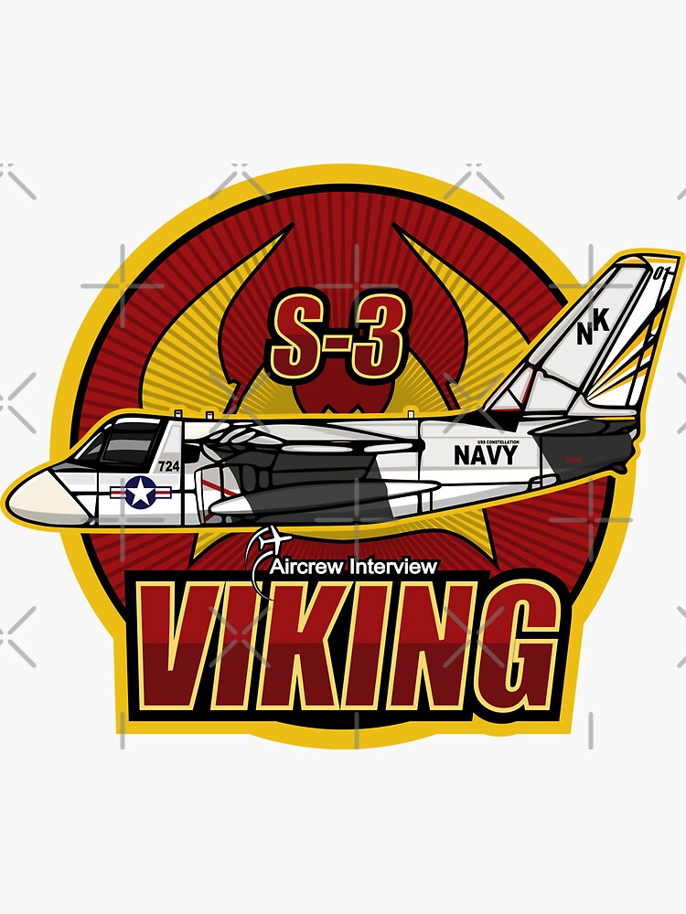 "S-3 Viking" Sticker for Sale by ACInterview | Redbubble