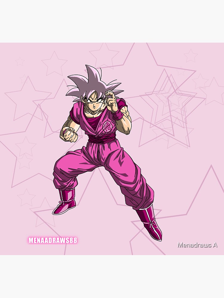 "Pink goku " Sticker for Sale by mimz8 | Redbubble