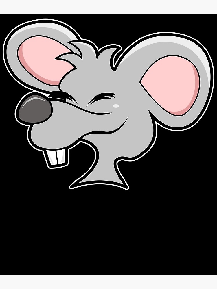 "Cute rat comic cartoon" Art Print by Imutobi | Redbubble