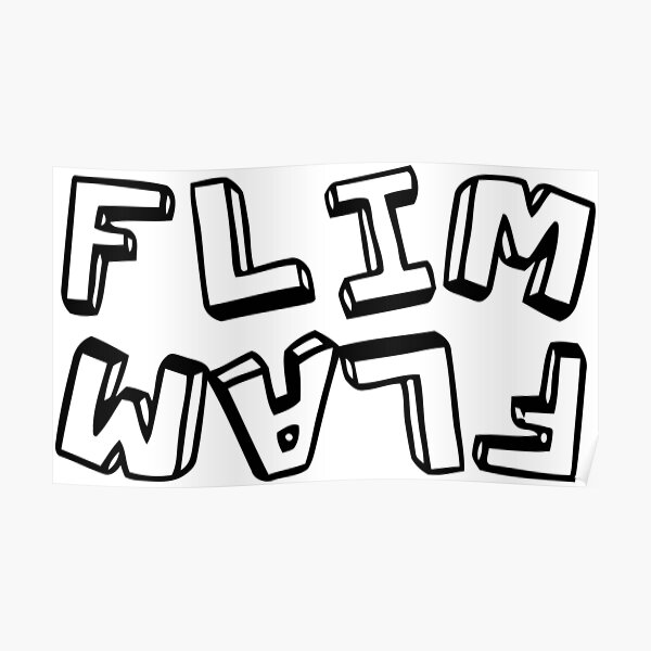 "flim flam" Poster for Sale by maryweelly | Redbubble