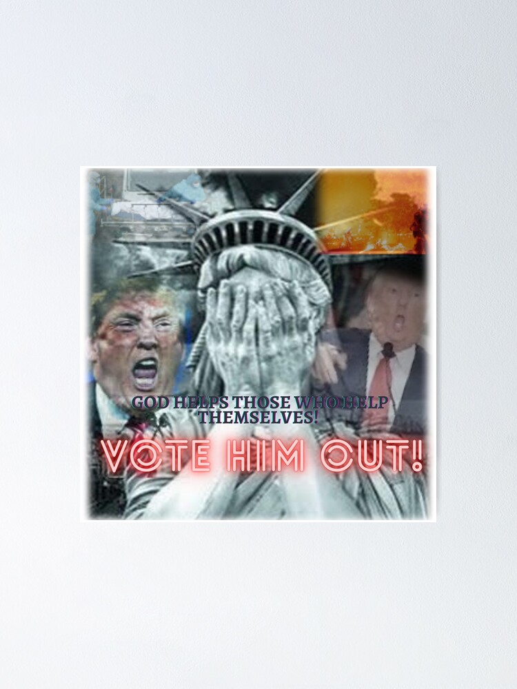 "Lady Liberty crying -Trump screaming-Lord help us!" Poster for Sale by ...
